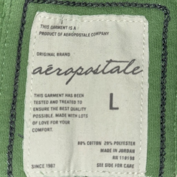 Aeropostale | Tops | Aeropostale Aero Green Hoodie Juniors Size Large New Wit Tags Y2k Early ...